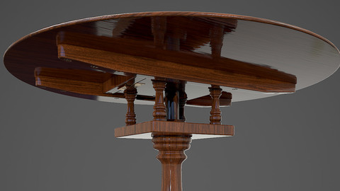 ArtStation - Tilt Top Table - PBR | Game Assets