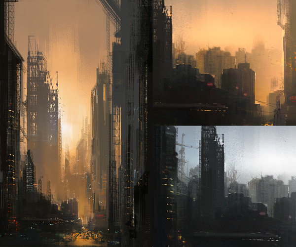 ArtStation - Speed Painting Demo: Cityscape | Tutorials