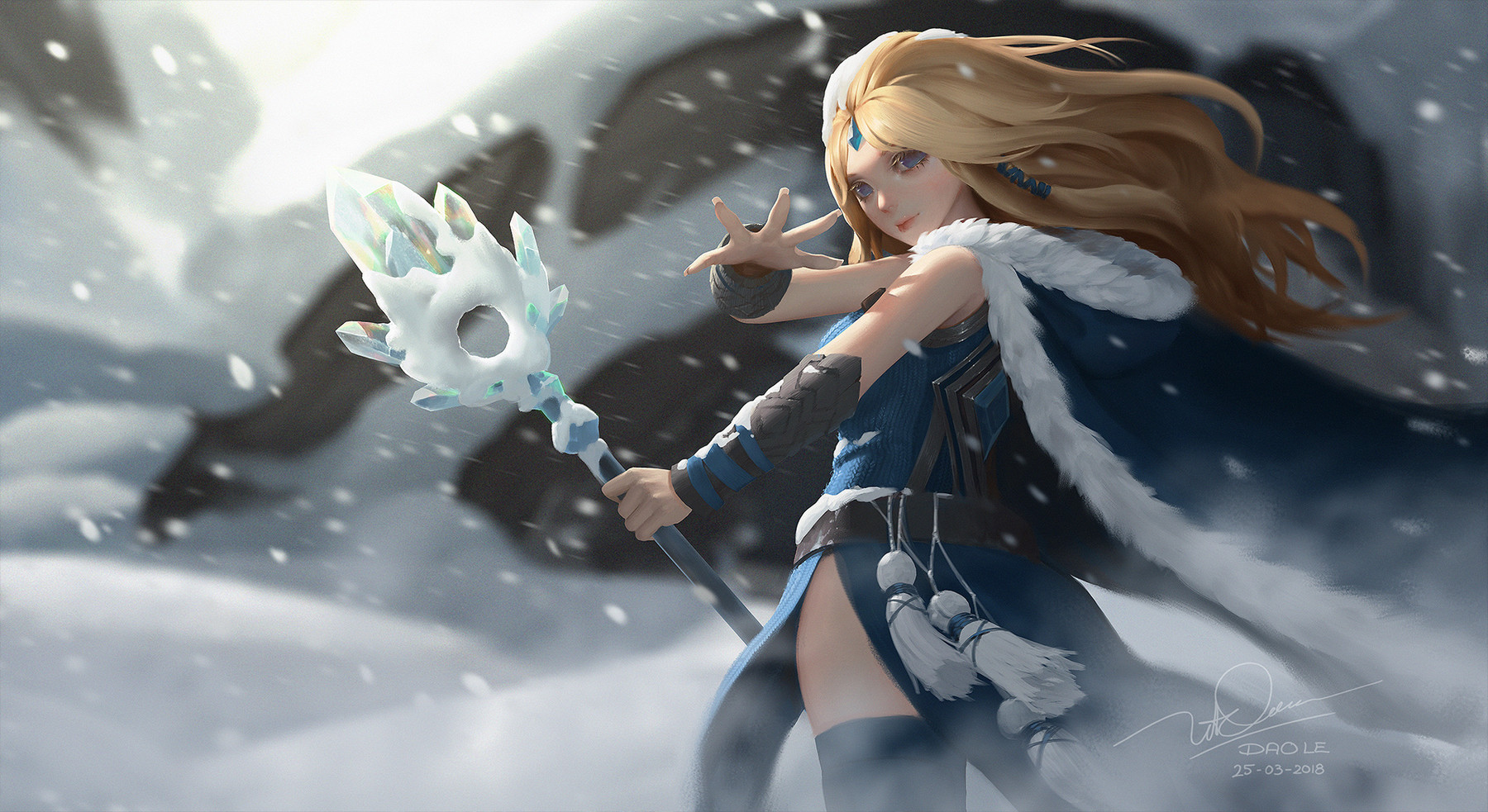 ArtStation - ice Princess: Full video process + Brushes | Tutorials