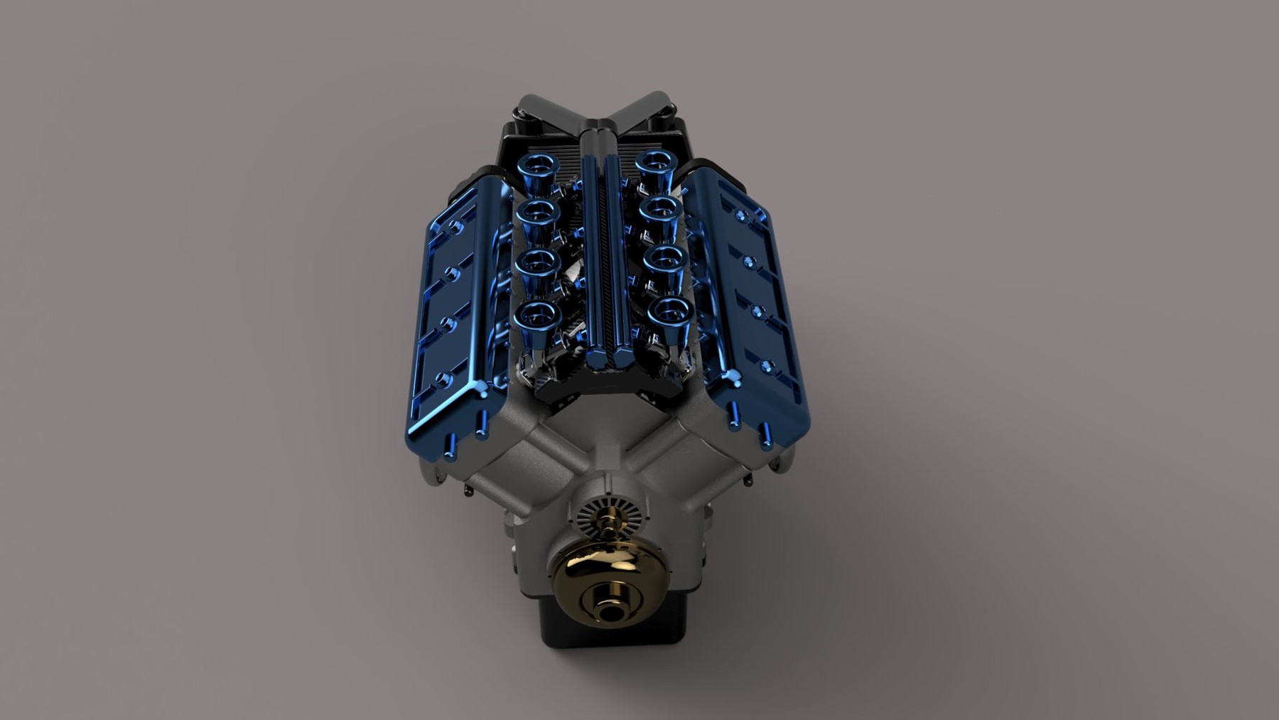 ArtStation - V8 Biturbo Engine 3D model | Resources
