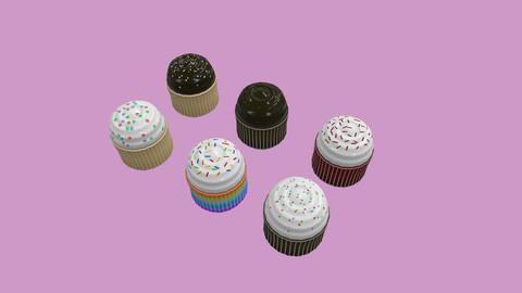 ArtStation - Stylized Cupcake | Game Assets