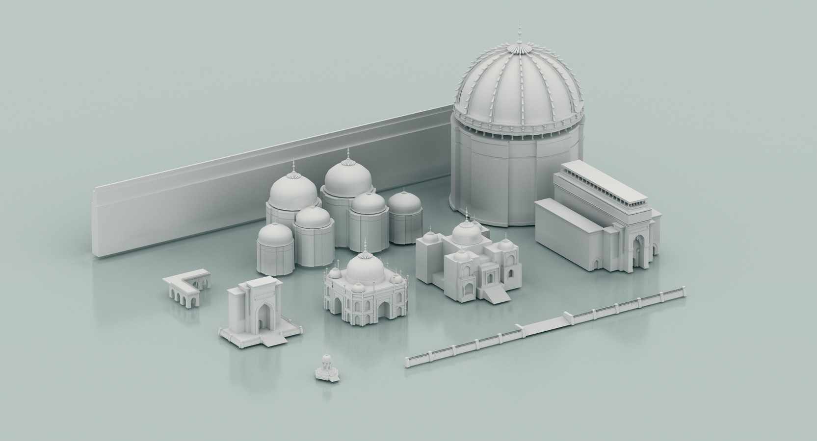 ArtStation - PERSIAN ARCHITECTURE Building set Vol.1 | Resources