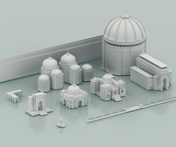ArtStation - PERSIAN ARCHITECTURE Building set Vol.1 | Resources