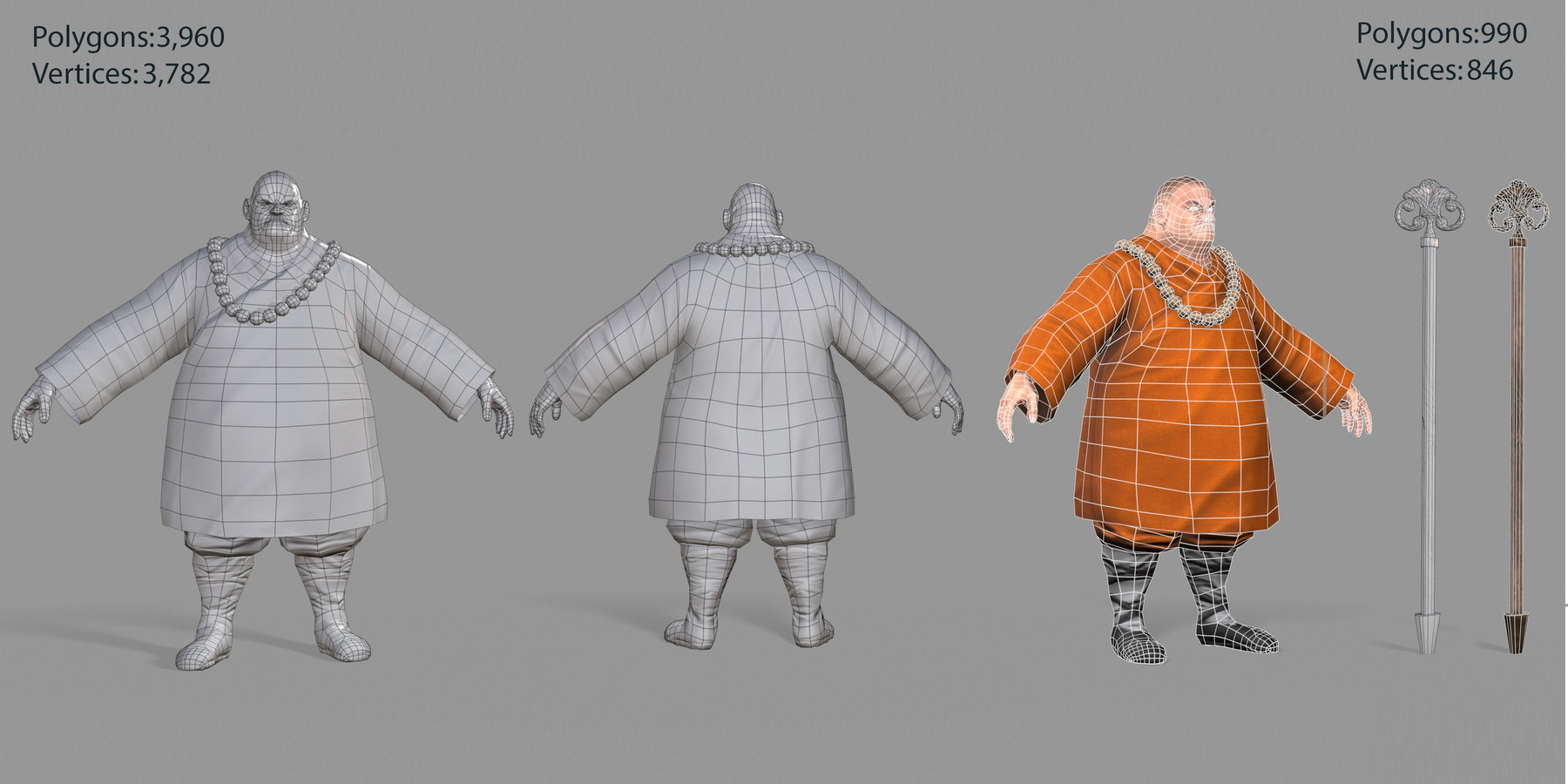 ArtStation - Monk | Game Assets