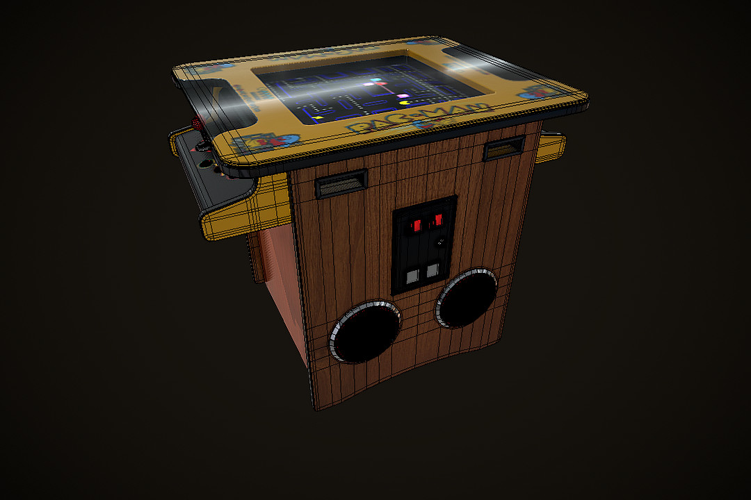 ArtStation - Classic Arcade Game Machine ( Cocktail Table ) | Game Assets