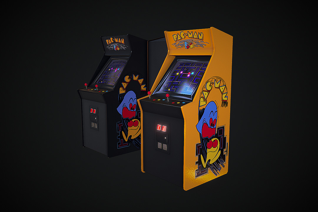 ArtStation - Three Classic Arcade Game Machines | Resources