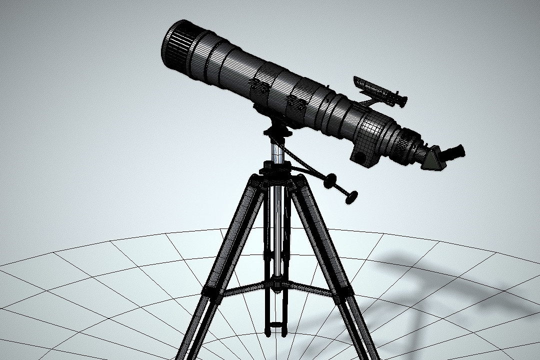 ArtStation - Telescope on Tripod | Resources