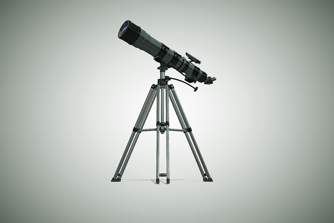 ArtStation - Telescope on Tripod | Resources