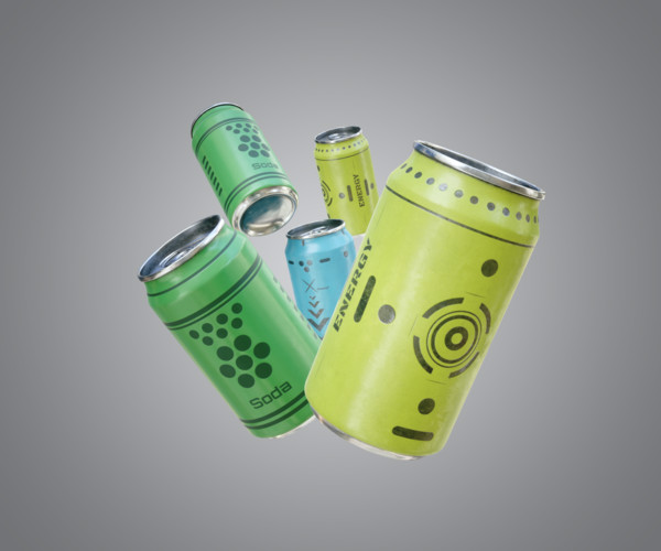 ArtStation - Can Collection for Games | Game Assets