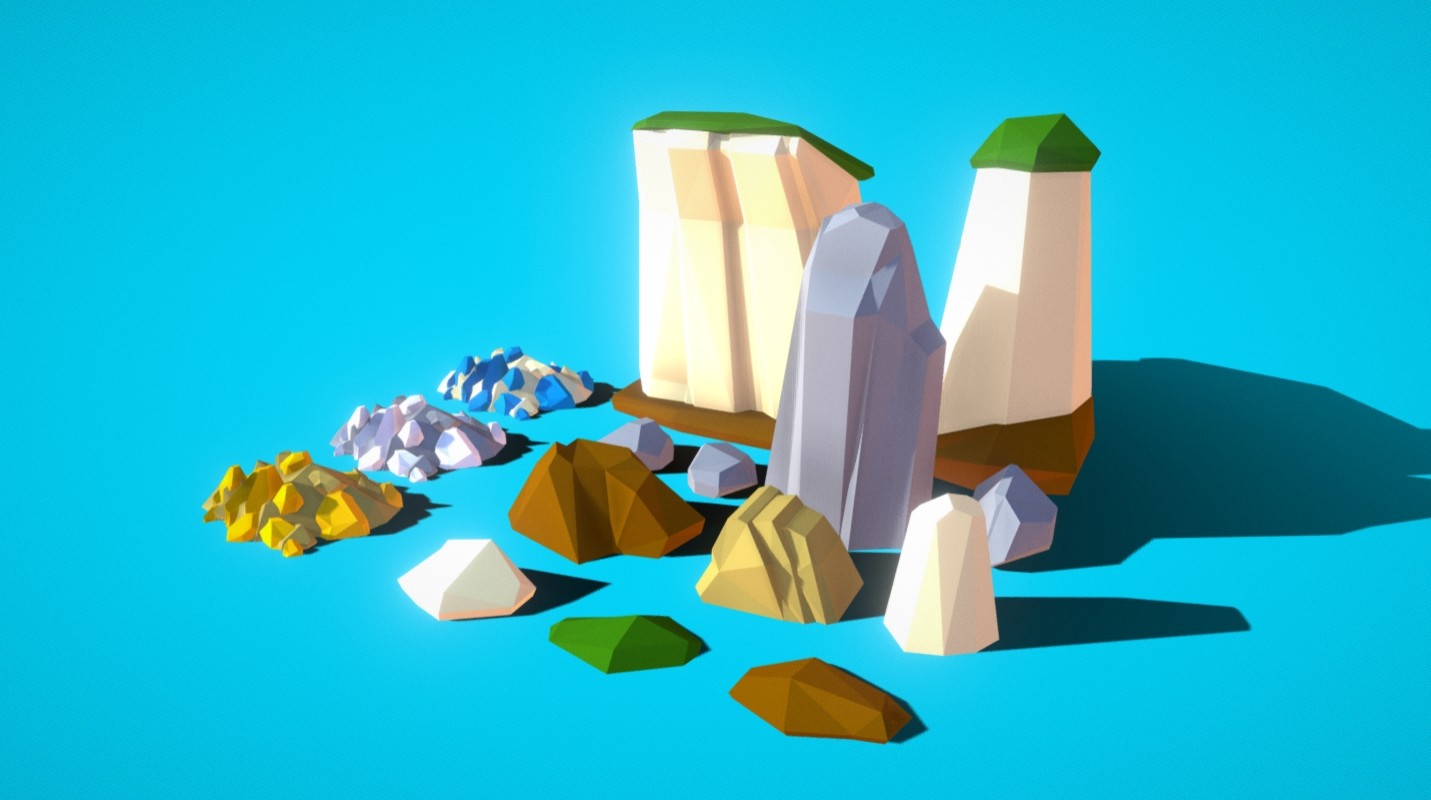 ArtStation - (195 models) HIE Game Ready Mega Lowpoly Pack2.0 | Game Assets