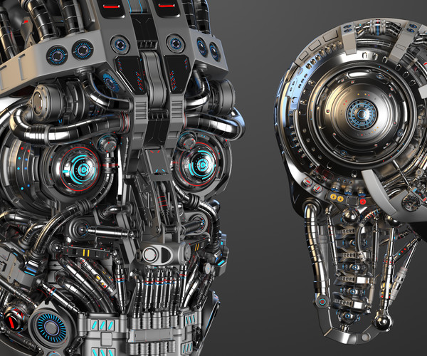 ArtStation - Robot Head Advanced Edition | Resources