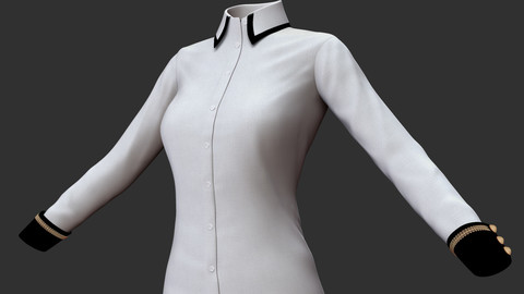 ArtStation - Female Blouse V2 | Resources