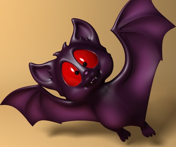 ArtStation - Cartoon Bat RIGGED and Animated | Resources