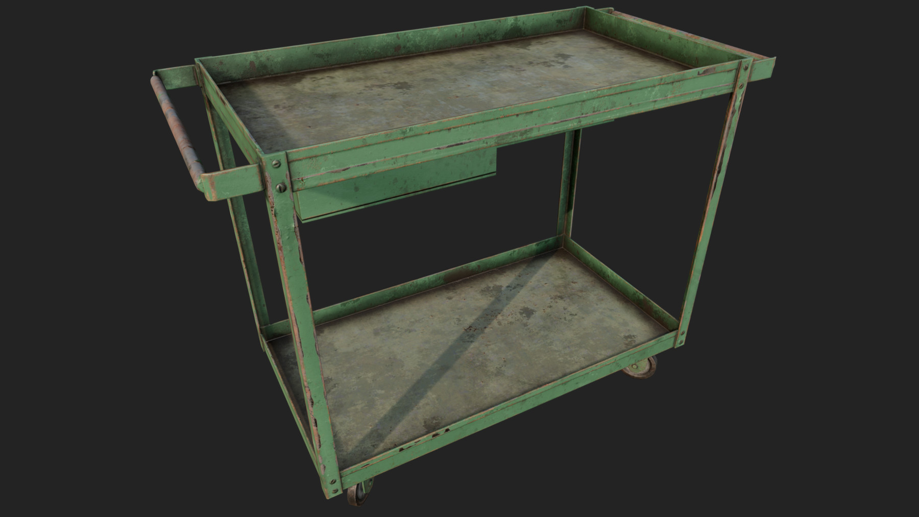 ArtStation - Rusty Push Cart PBR | Game Assets