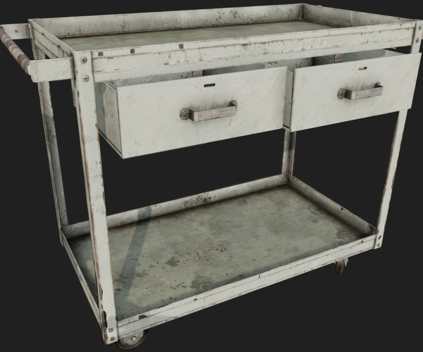 ArtStation - Rusty Push Cart PBR | Game Assets