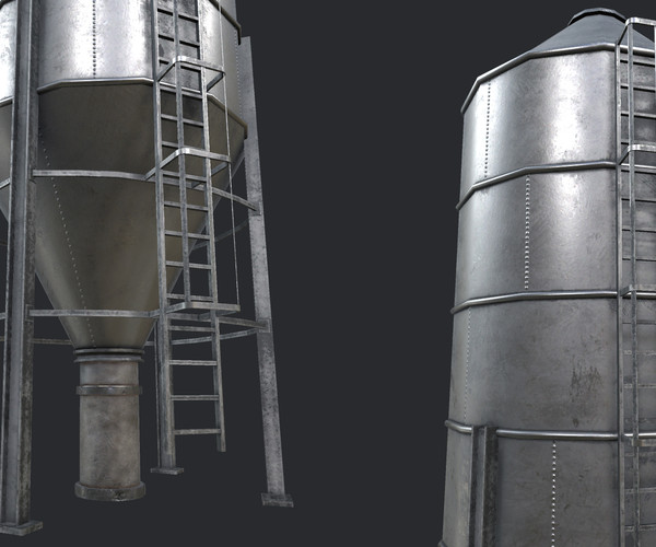 ArtStation - Farm Silo 4 PBR | Game Assets