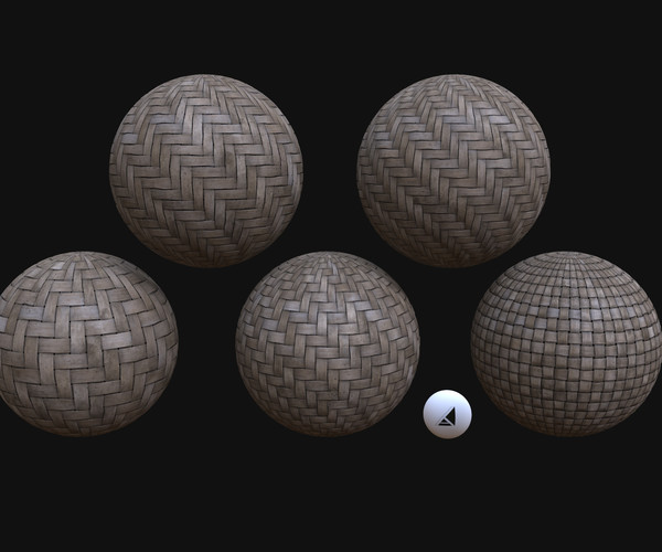 ArtStation - 5 Woven Mat PBR Textures | Game Assets