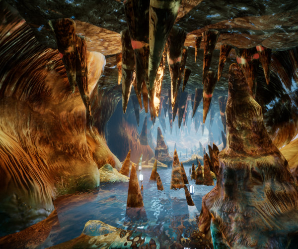 ArtStation - UE4 Cave Environment Scene | Game Assets