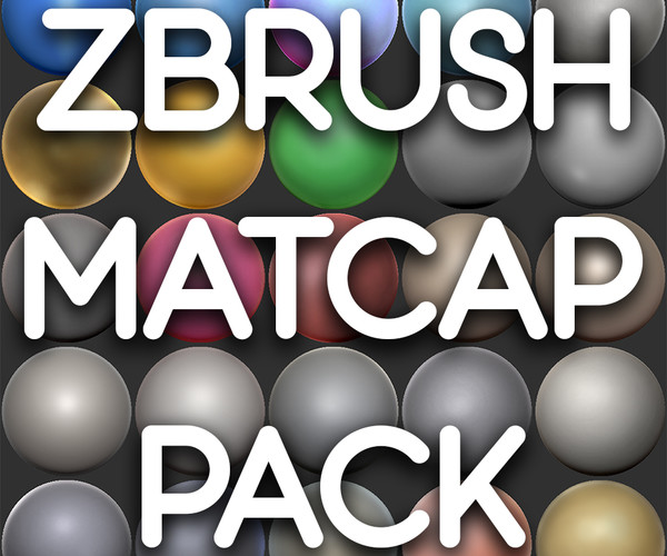 ArtStation - ZBrush Matcap/Material Pack (currently 204 materials ...