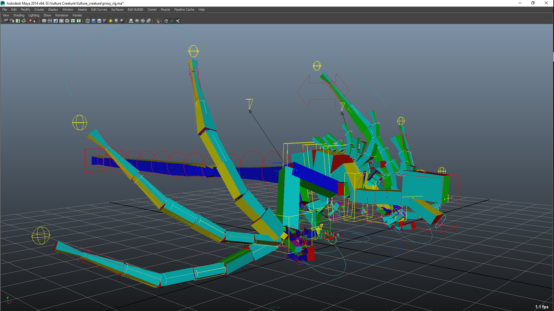 ArtStation - Vulture Dragon Maya rig | Resources
