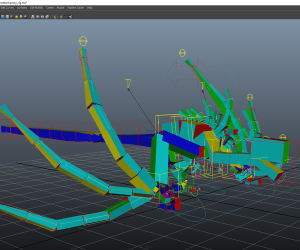 ArtStation - Vulture Dragon Maya rig | Resources