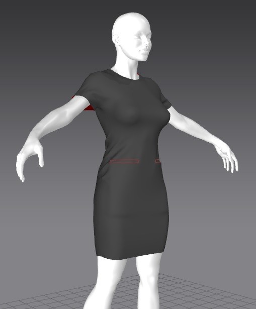ArtStation - Clothes for Marvelous Designer: Dress02 | Game Assets