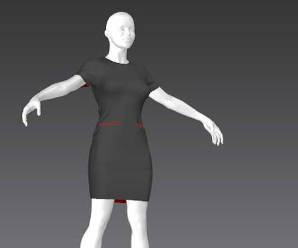 ArtStation - Clothes for Marvelous Designer: Dress02 | Game Assets