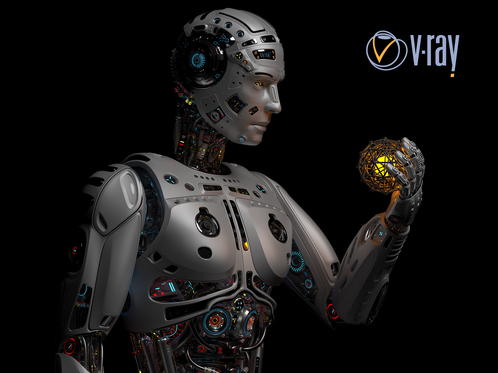 ArtStation - Futuristic Robot Man RIGGED (3ds MAX 2016 and OBJ) | Resources