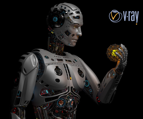 ArtStation - Futuristic Robot Man RIGGED (3ds MAX 2016 and OBJ) | Resources