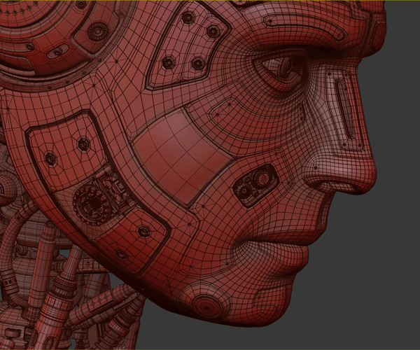 ArtStation - Futuristic Robot Man RIGGED (3ds MAX 2016 and OBJ) | Resources