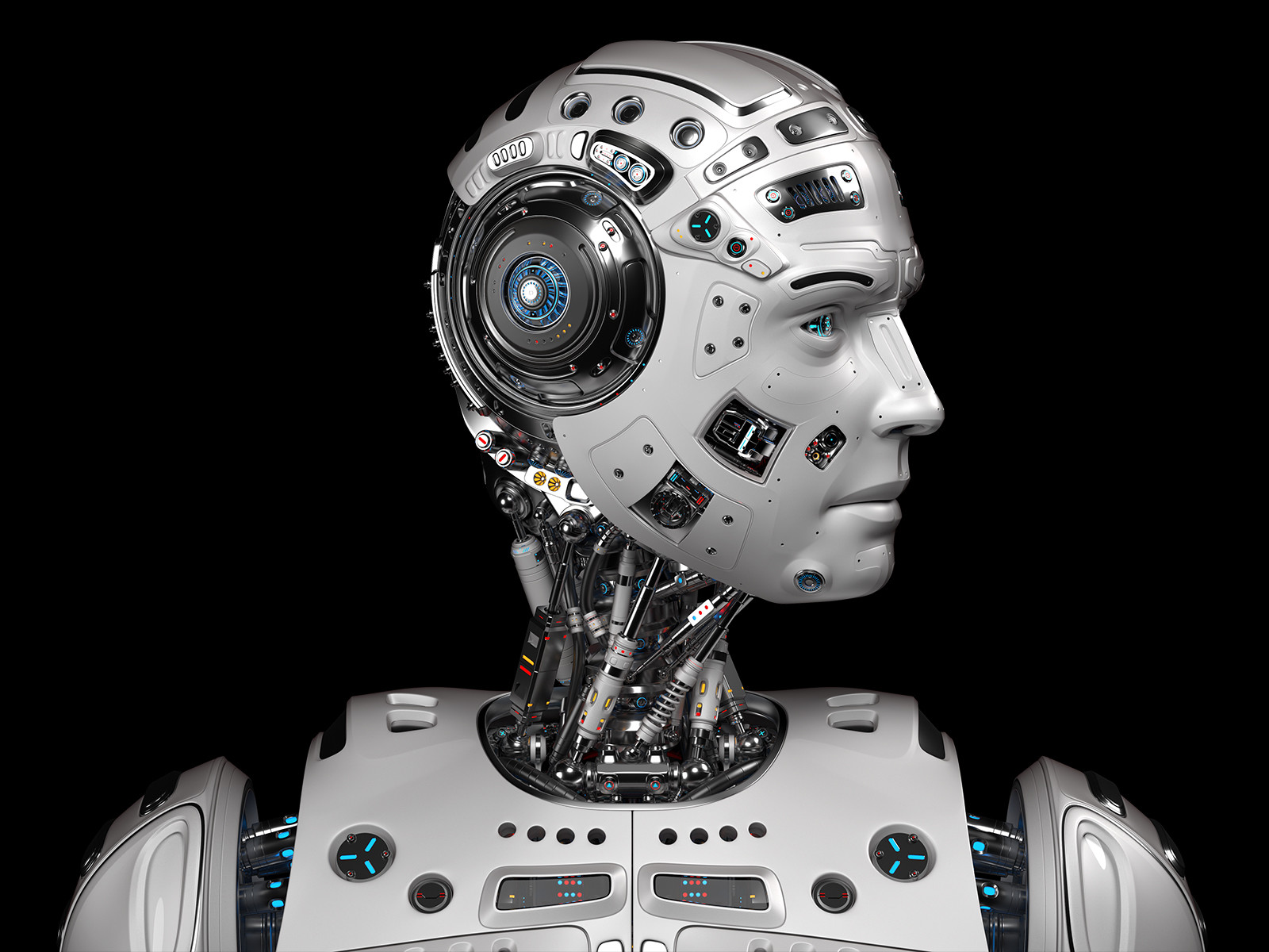 ArtStation - Futuristic Robot Man RIGGED (3ds MAX 2016 and OBJ) | Resources