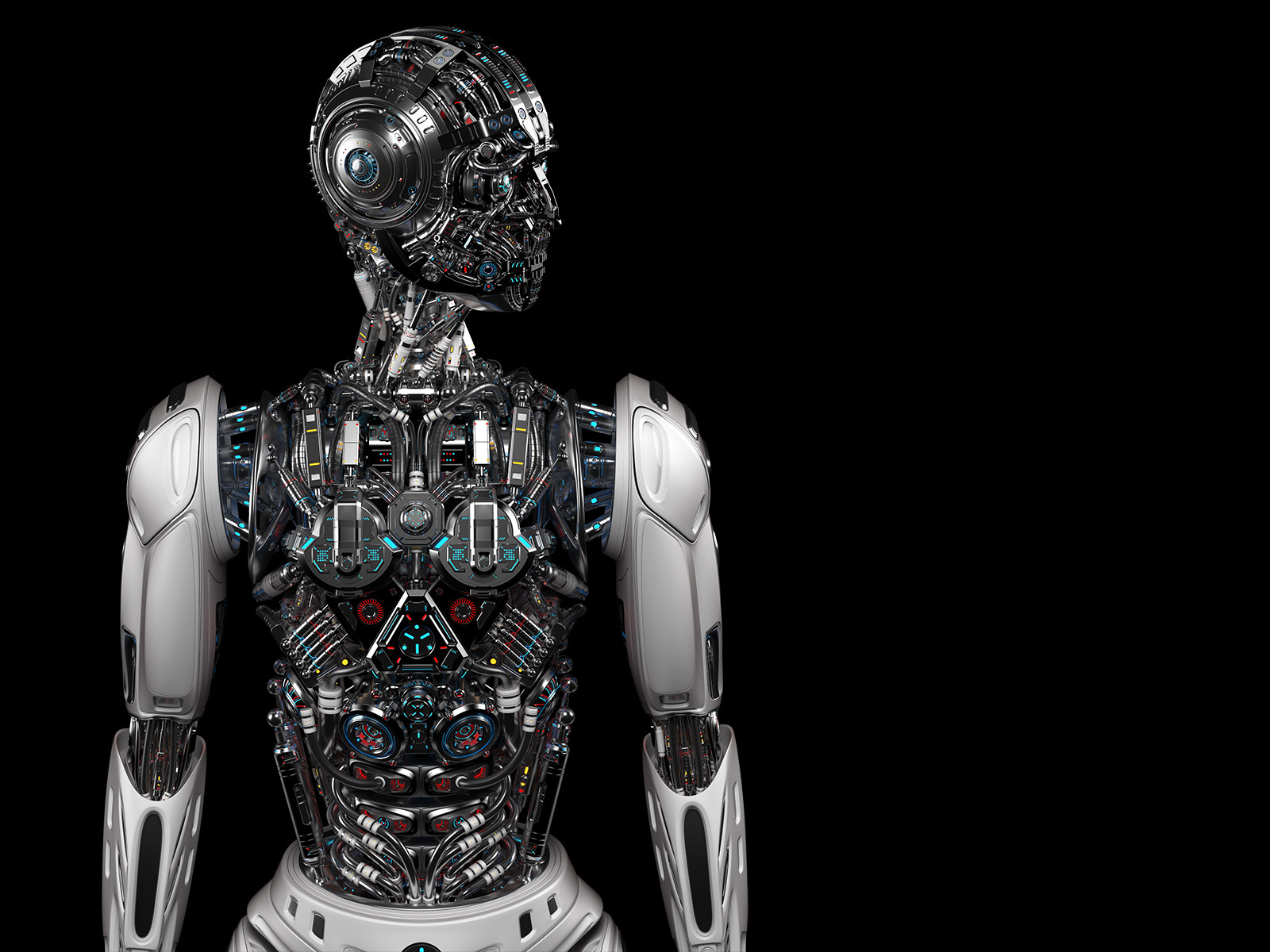 ArtStation - Futuristic Robot Man RIGGED (3ds MAX 2016 and OBJ) | Resources