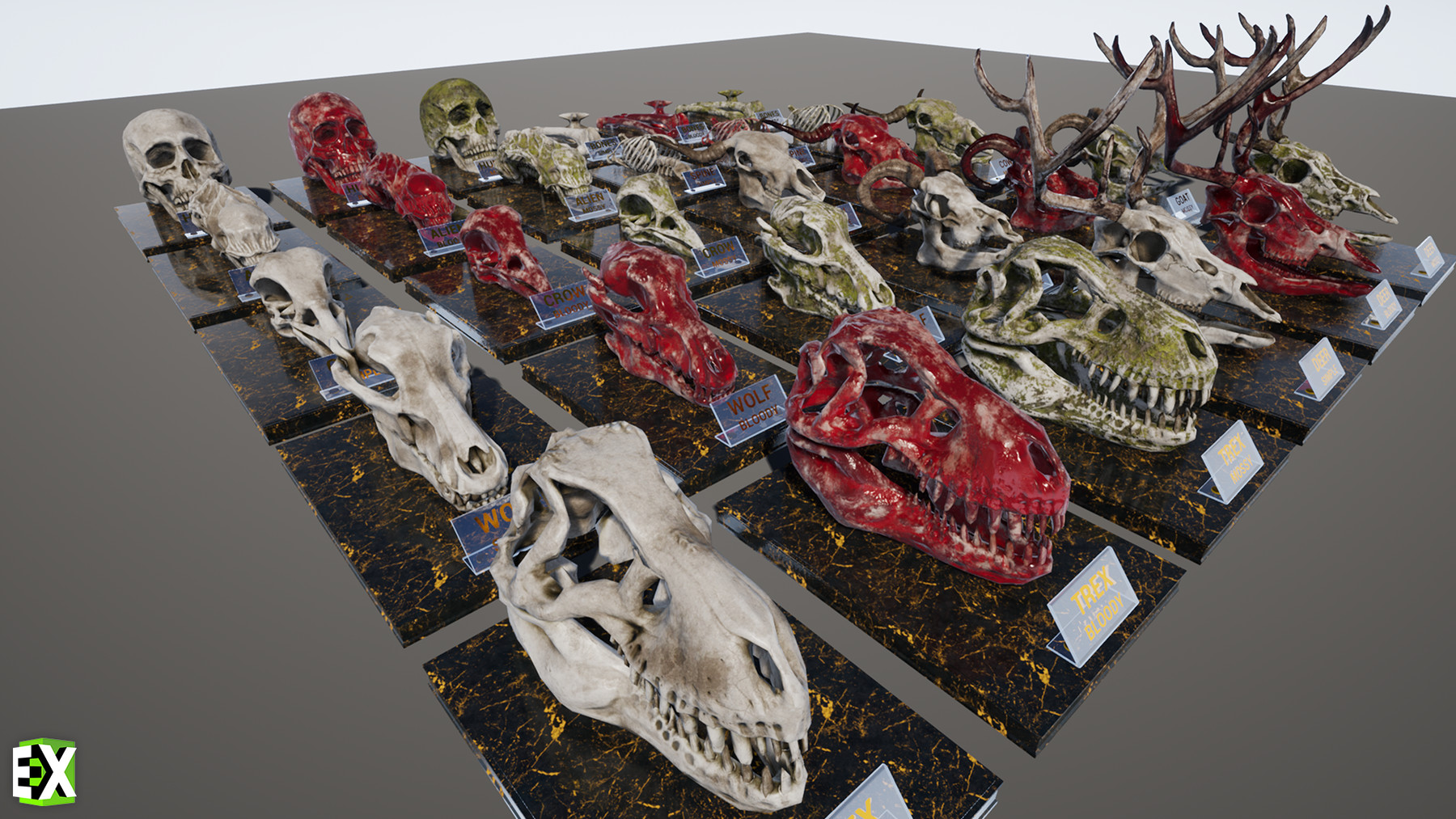 ArtStation - UE4 Skull And Bones Vol.1 | Game Assets