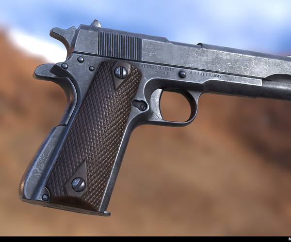 ArtStation - M1911 - Game Ready | Game Assets