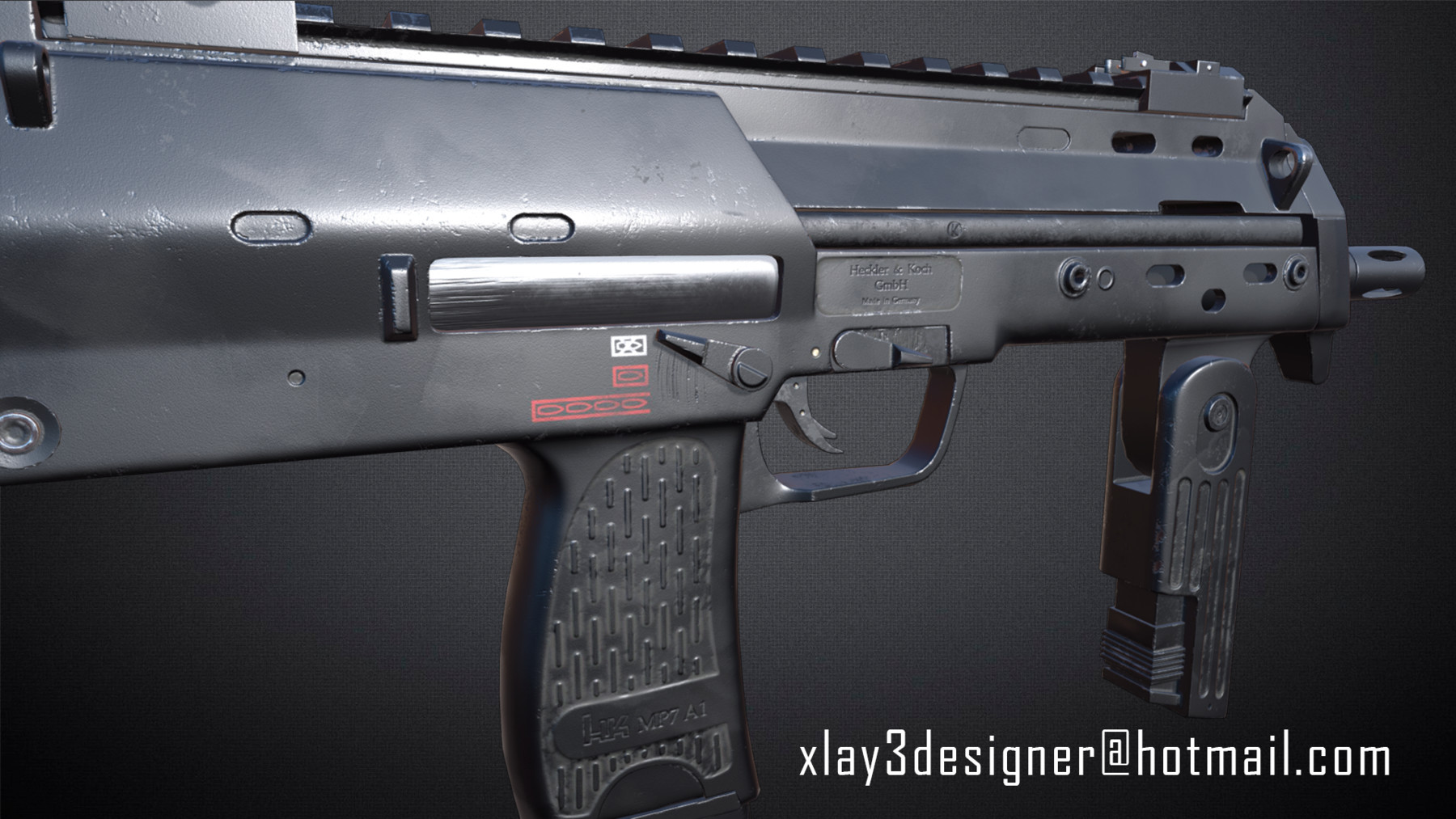 ArtStation - H&K MP7 Gun / Game ready | Game Assets