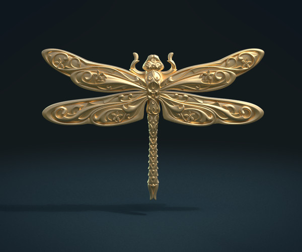 ArtStation - Dragonfly Relief | Resources