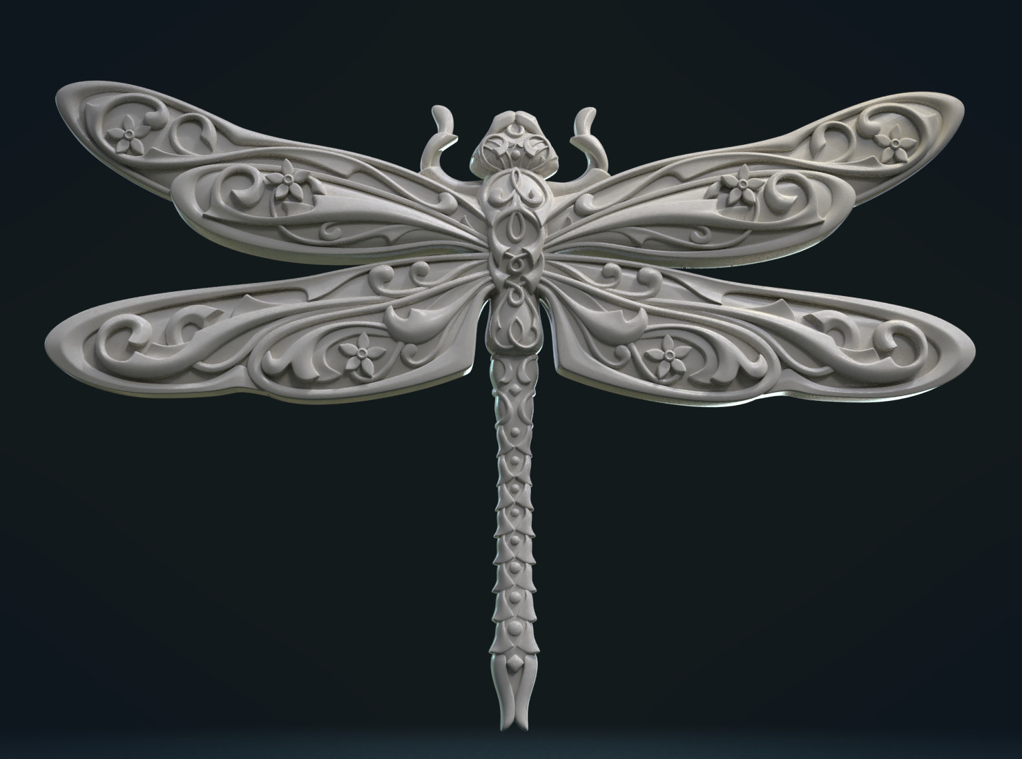ArtStation - Dragonfly Relief | Resources