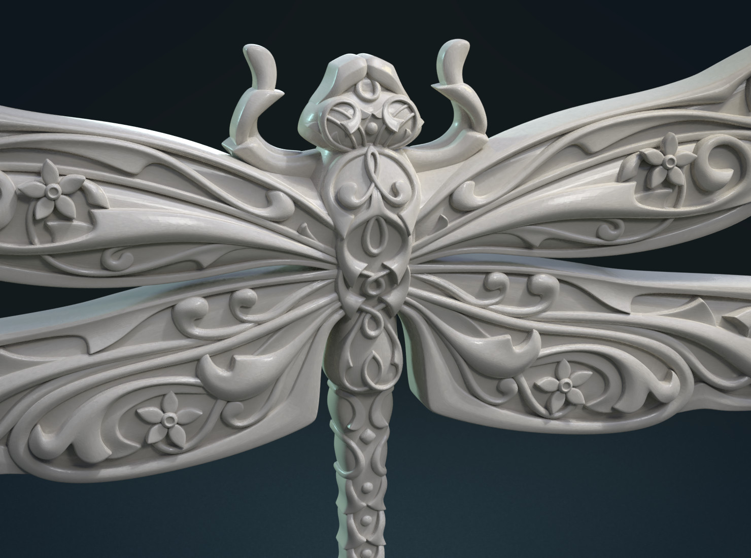 ArtStation - Dragonfly Relief | Resources