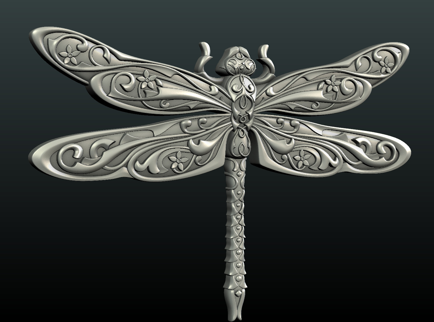ArtStation - Dragonfly Relief | Resources