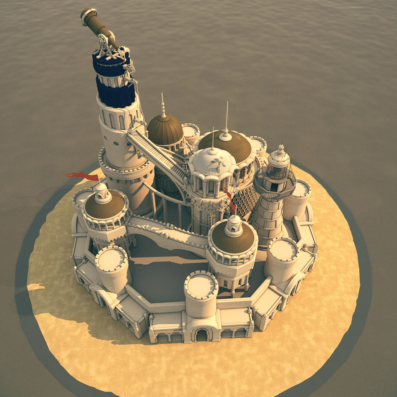 ArtStation - Castle Island 3D model | Resources