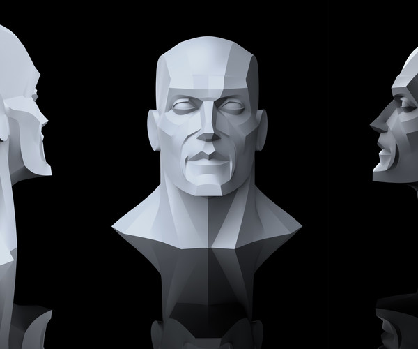 ArtStation - Geometric head | Resources
