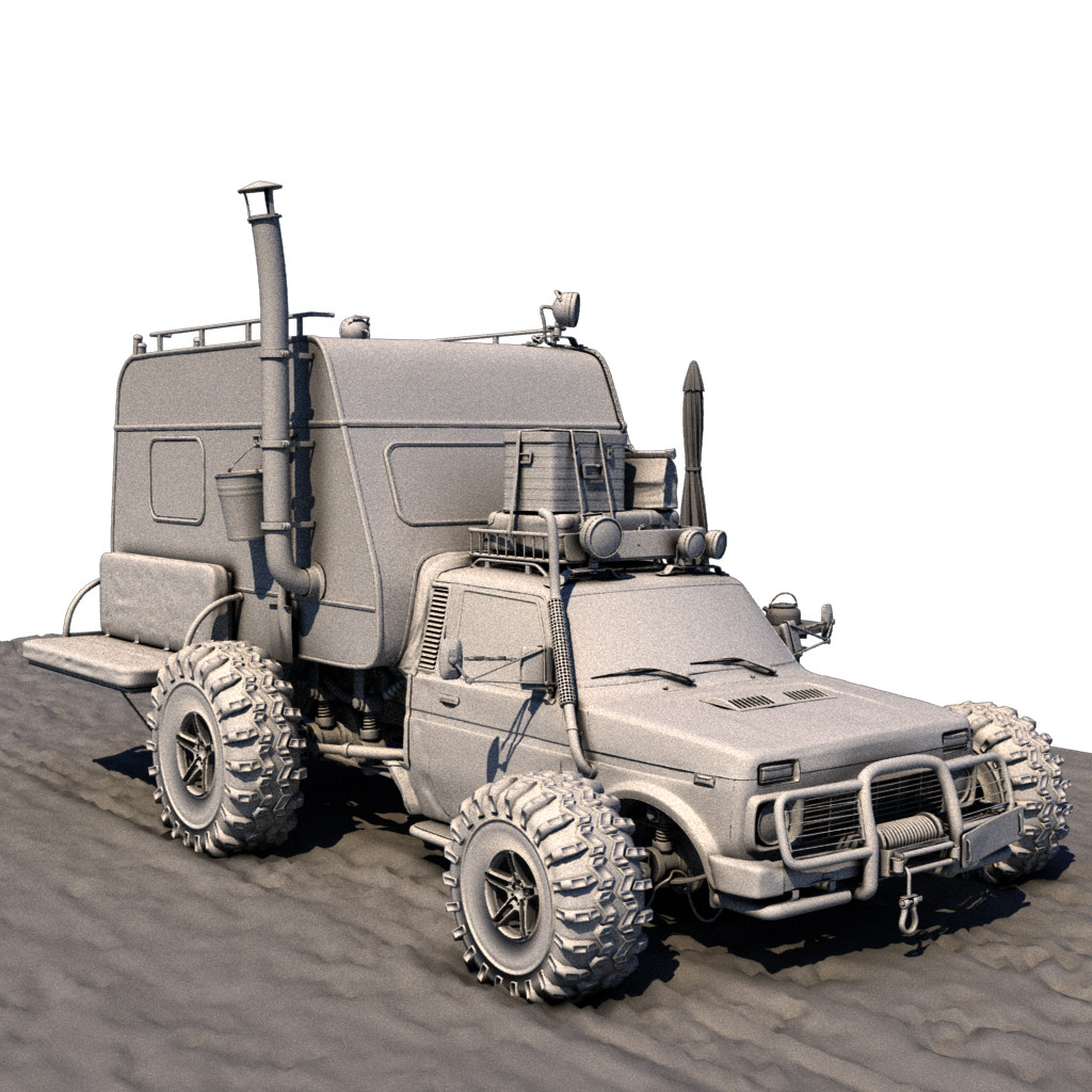 ArtStation - Post Apocalyptic Caravan Truck | Resources