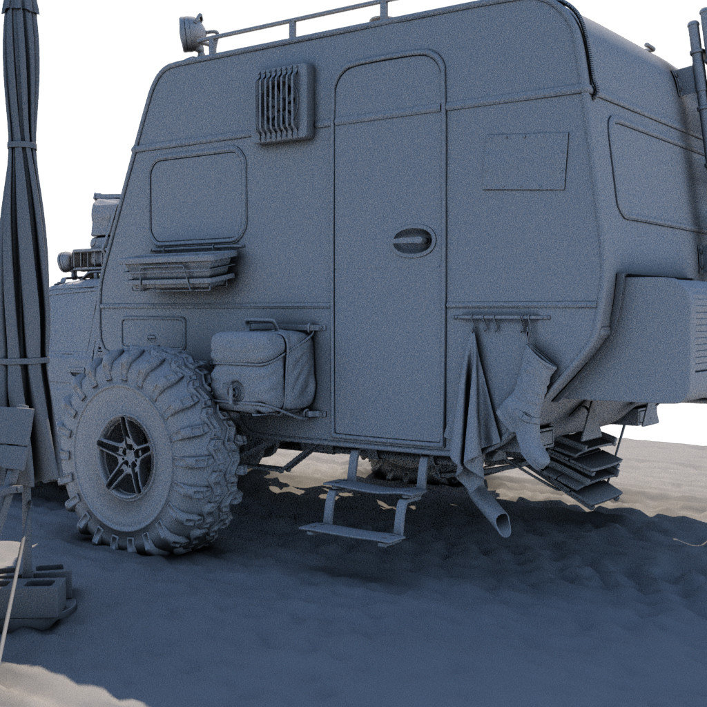 ArtStation - Post Apocalyptic Caravan Truck | Resources