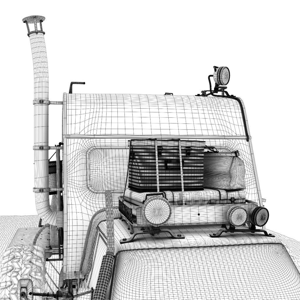 ArtStation - Post Apocalyptic Caravan Truck | Resources