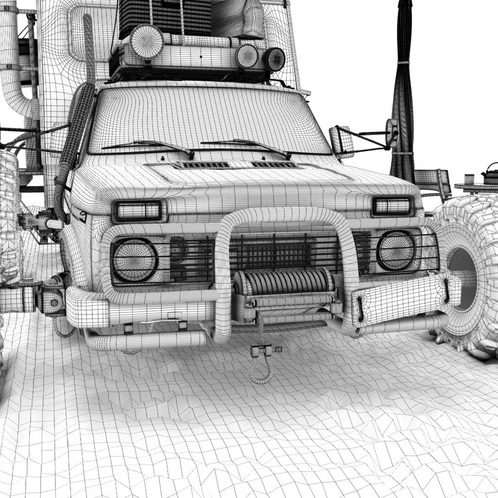 ArtStation - Post Apocalyptic Caravan Truck | Resources