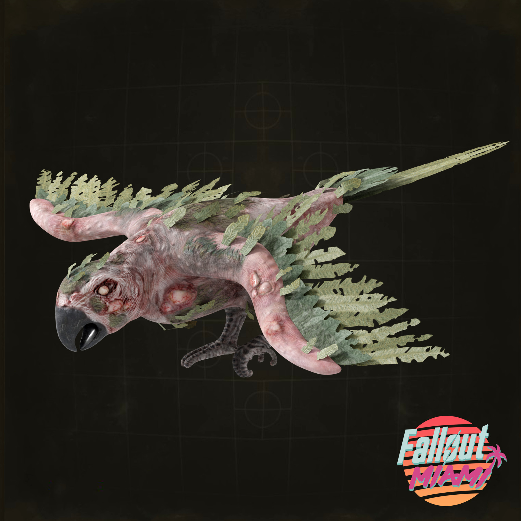 ArtStation - Green Bird Monster | Game Assets