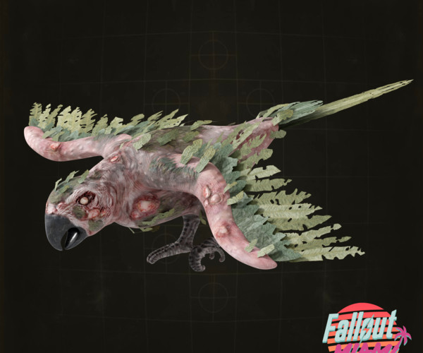 ArtStation - Green Bird Monster | Game Assets