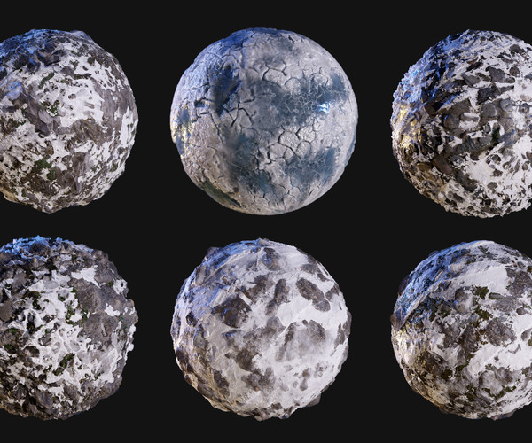 ArtStation - Snow Ice Seamless PBR Texture Pack 02 | Game Assets