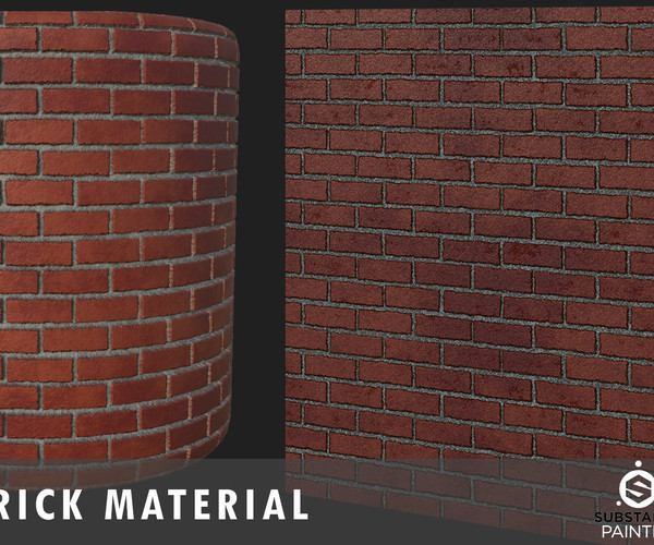 ArtStation - Red Brick Wall_Material | Game Assets