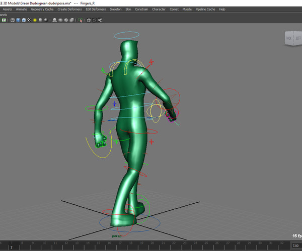 ArtStation - Green Dude - Maya rig | Resources